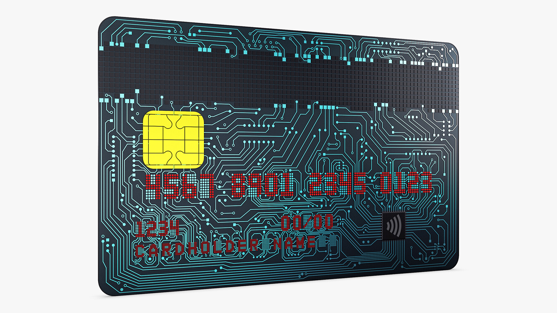 ArtStation - Electronic Circuit Bank Card v 2 | Resources