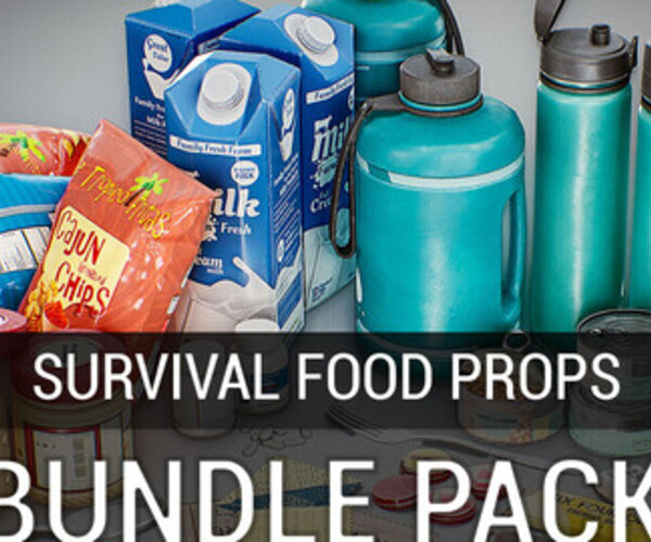 ArtStation - Survival Food Props Bundle | Game Assets