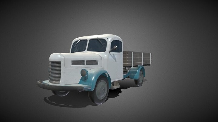 ArtStation - Old truck , 3d model | Game Assets