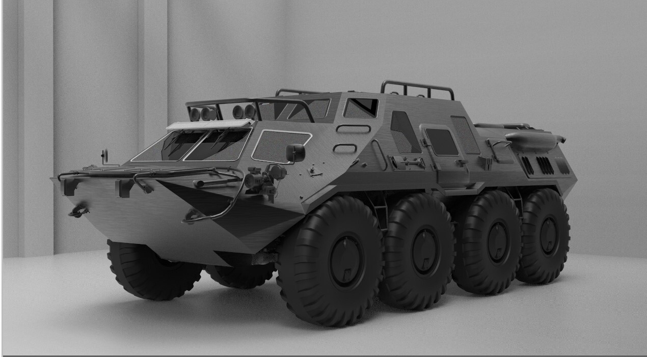 ArtStation - BTR Tuz 420 | Game Assets
