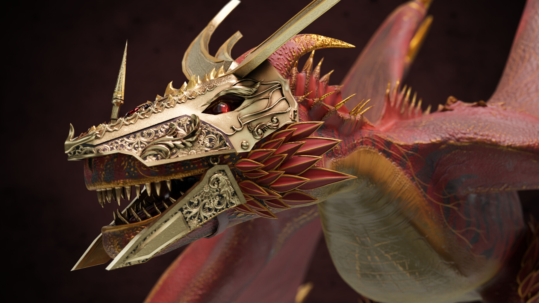 ArtStation - Armored Dragon | Game Assets