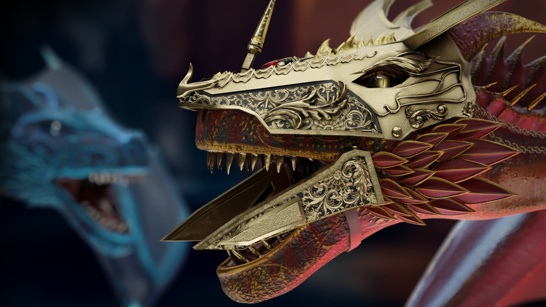 ArtStation - Armored Dragon | Game Assets