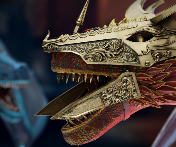 ArtStation - Armored Dragon | Game Assets