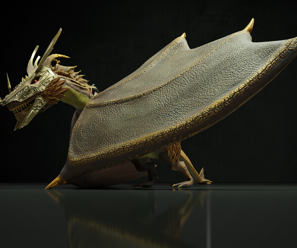 ArtStation - Armored Dragon | Game Assets