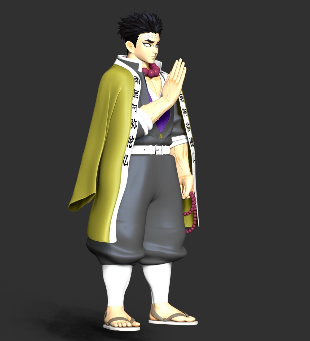 ArtStation - Gyomei Himejima - Demon Slayer | Resources