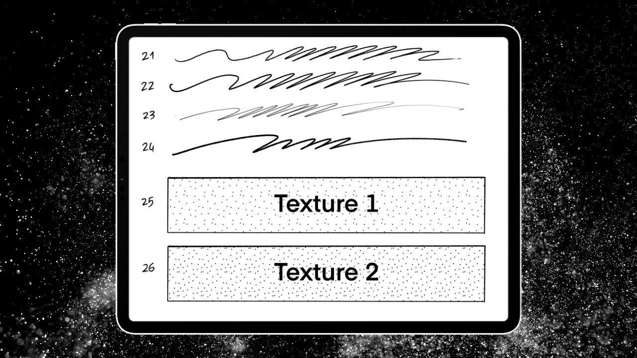 ArtStation - Fine Liner and Stippling Brushes for Procreate | Brushes