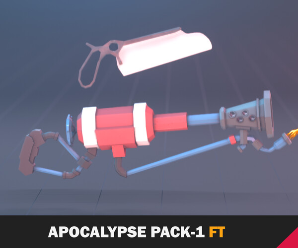 ArtStation - Apocalypse Flame Thrower | Game Assets