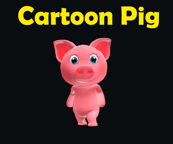 ArtStation - Cartoon Pig Animated | Game Assets