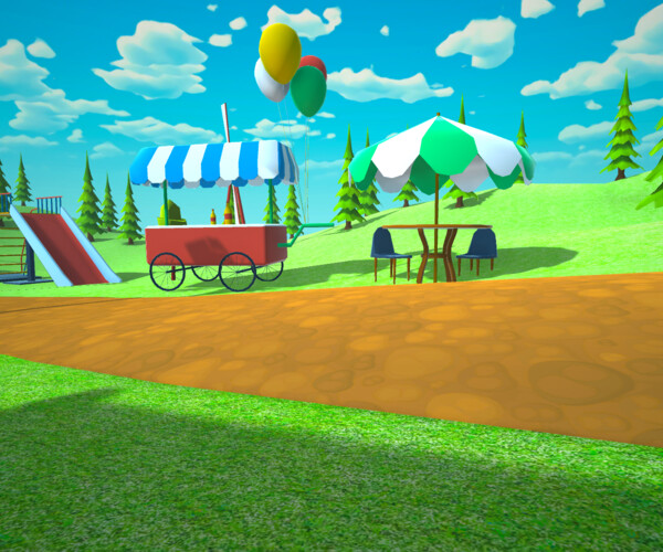 ArtStation - Cartoon Park | Game Assets
