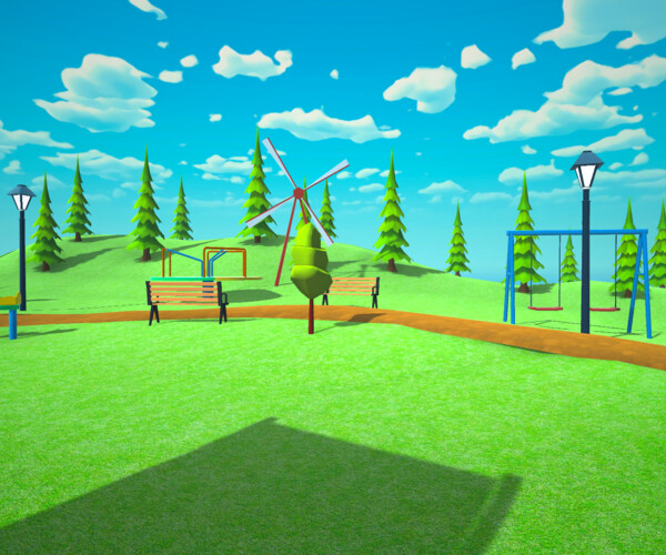 ArtStation - Cartoon Park | Game Assets