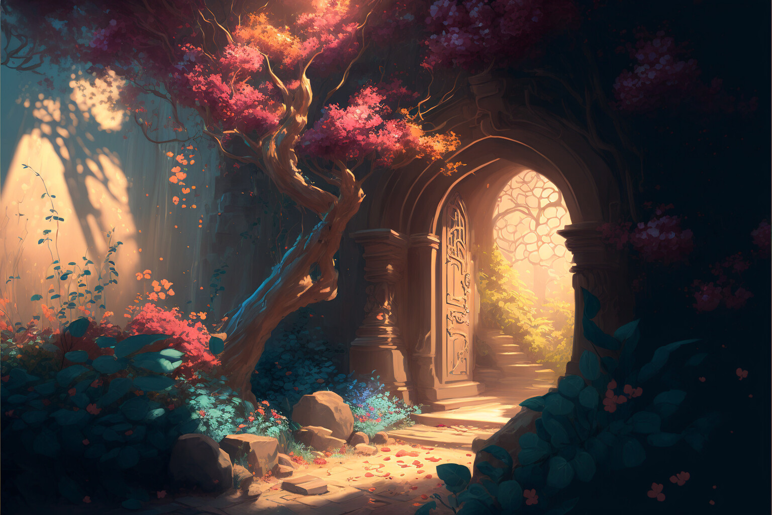 ArtStation - Enchanted Oasis: Exploring Nature's Splendor in a Hidden ...