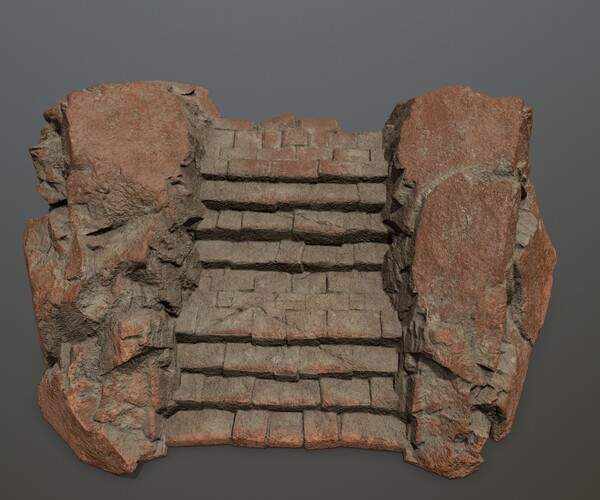 ArtStation - rock stairs | Game Assets