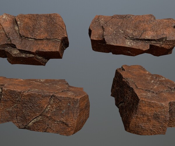 ArtStation - Rock Set 8 | Game Assets