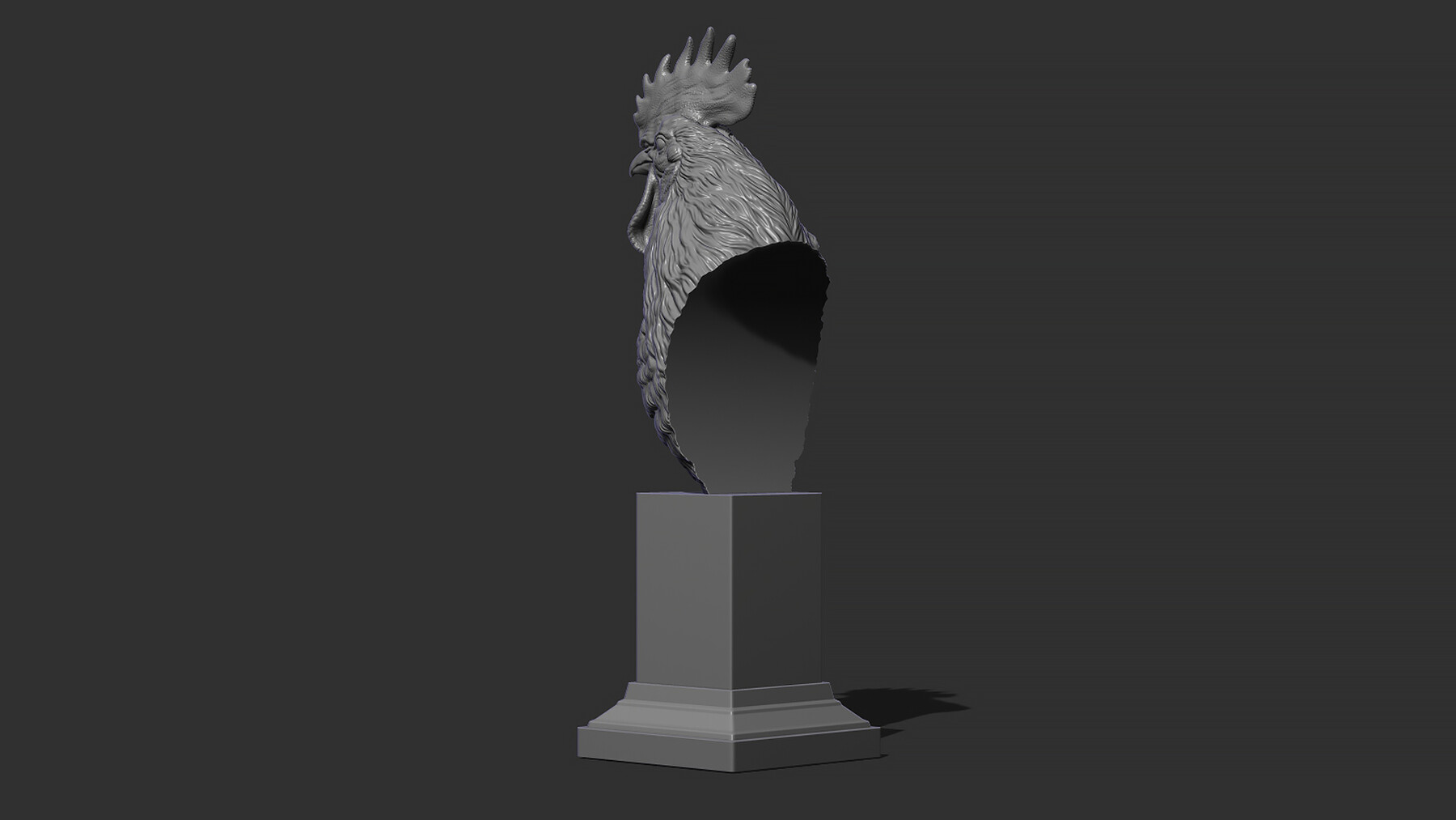 ArtStation - Rooster bust | Resources