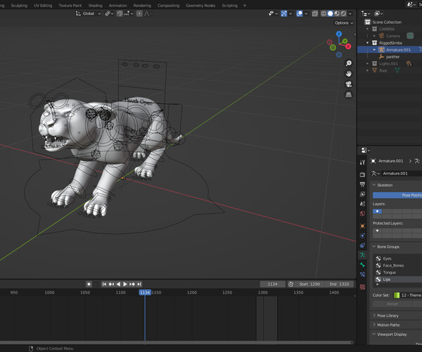 ArtStation - Fur White Tiger Cub Rigged and Animated in Blender | Game ...