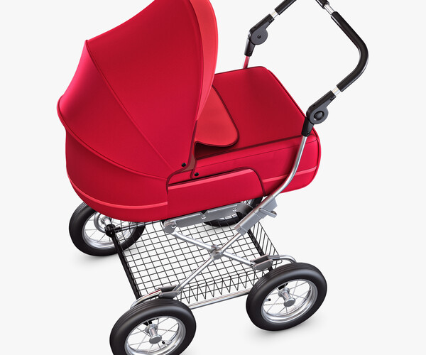 ArtStation - Baby Stroller Red v 1 | Resources