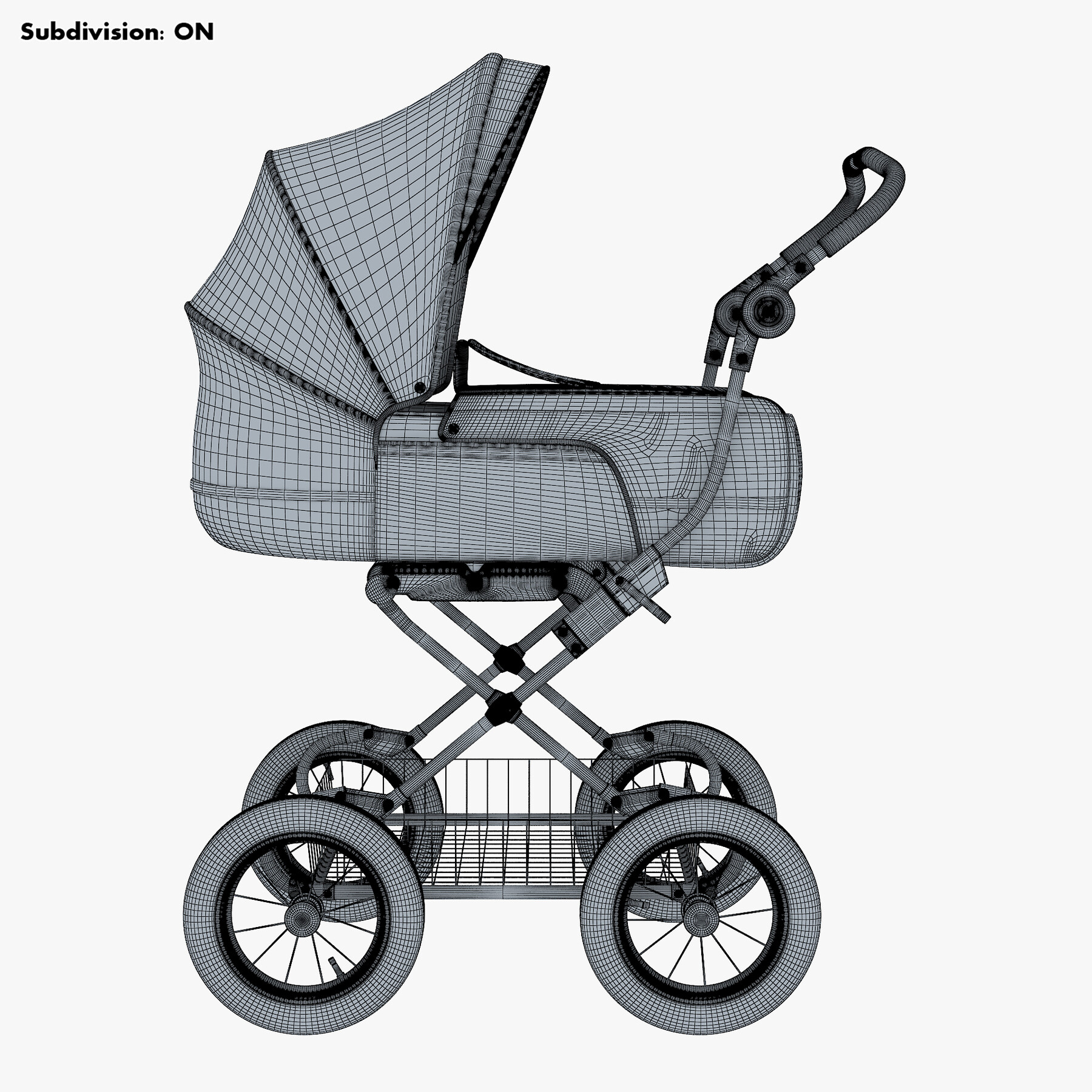 ArtStation - Baby Stroller Red v 1 | Resources