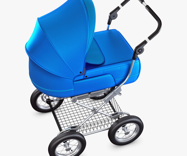 ArtStation - Baby Stroller Blue v 1 | Resources