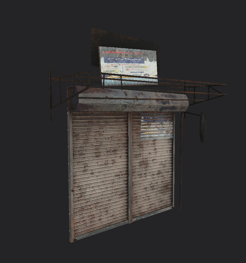 ArtStation - Shops And Shutter | Resources