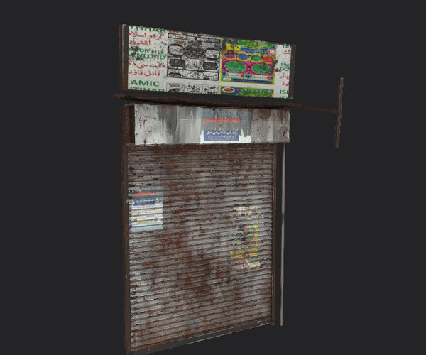 ArtStation - Shops And Shutter | Resources