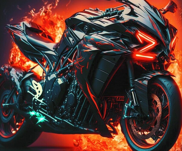 ArtStation - cool motorcycle C | Artworks