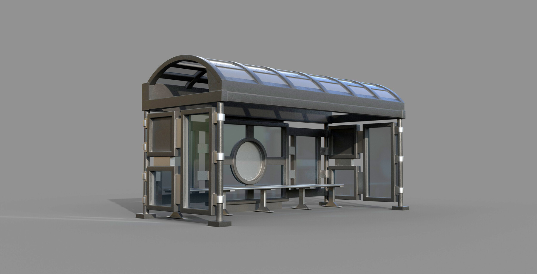 ArtStation - 12 Bus Stop Base Mesh with UVs and Textures Vol 1 | Game ...