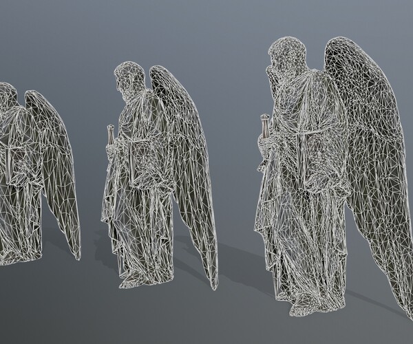 ArtStation - Old Man Statue 4 | Game Assets