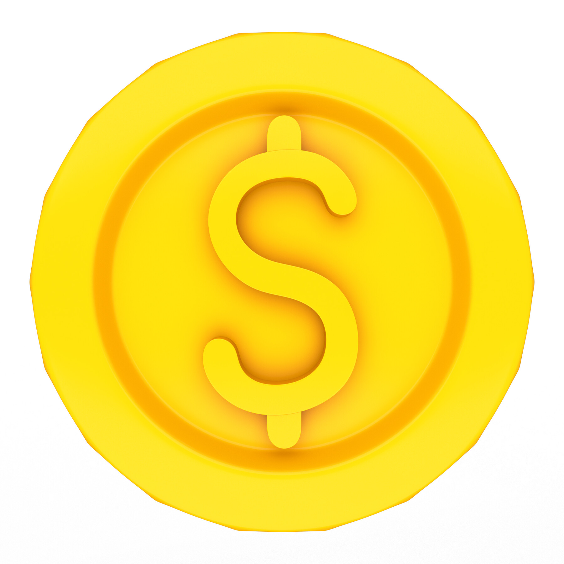 ArtStation - Golden Dollar Coin Cartoon | Resources