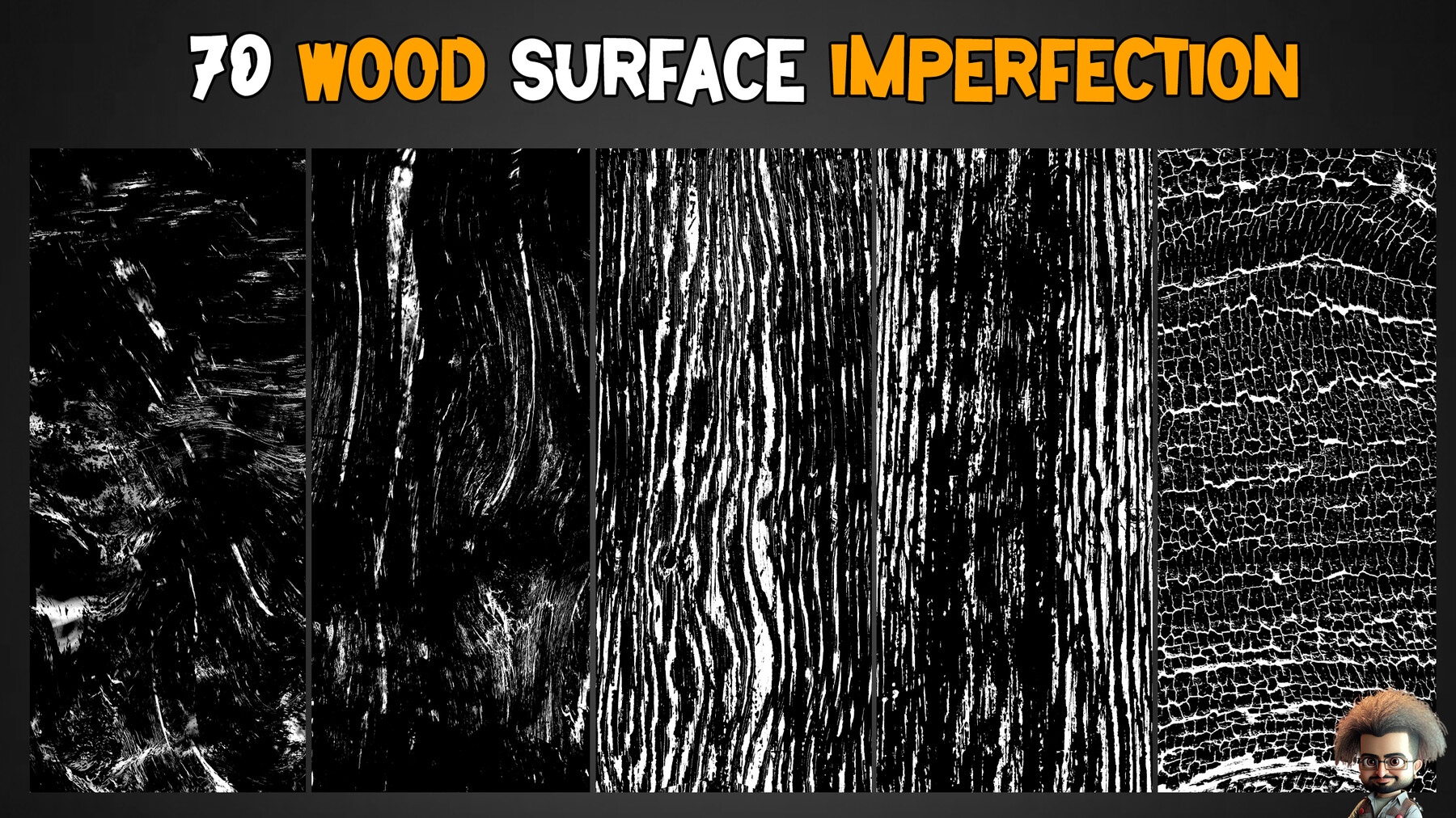 ArtStation - 70 Wood Surface Imperfection + Zbrush Pattern Brushes ...