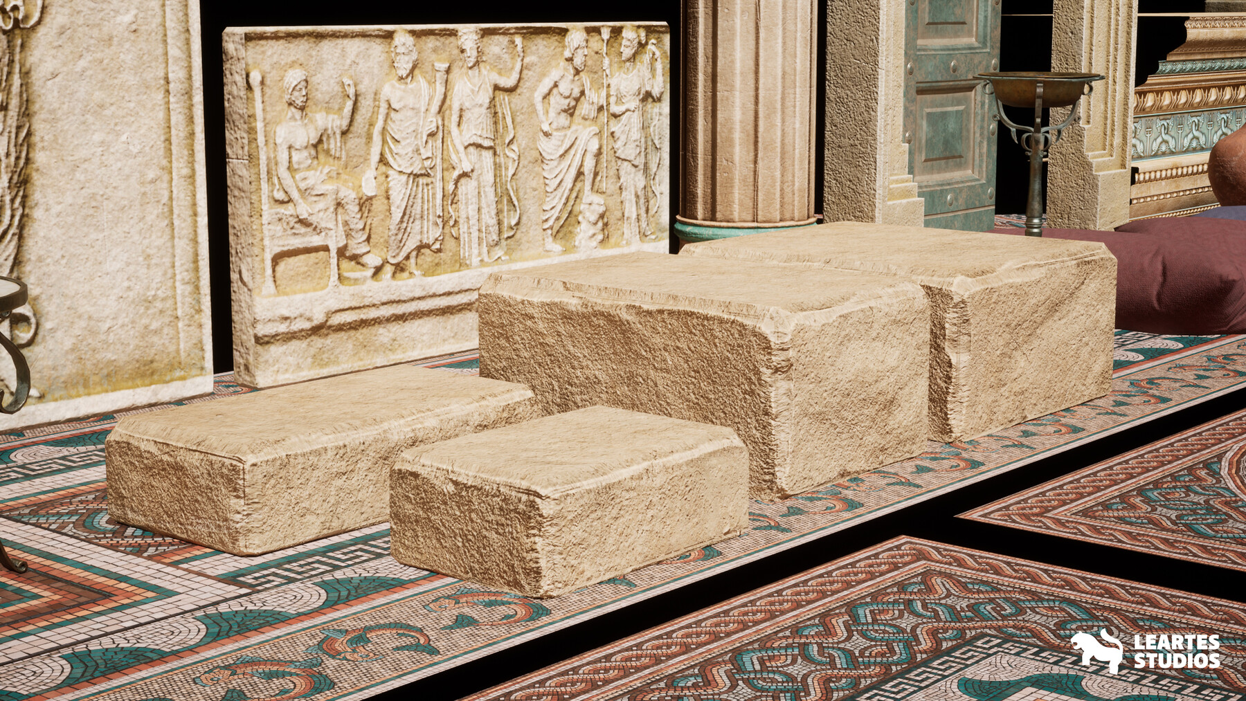 ArtStation - Neptune's Roman Bath | Game Assets