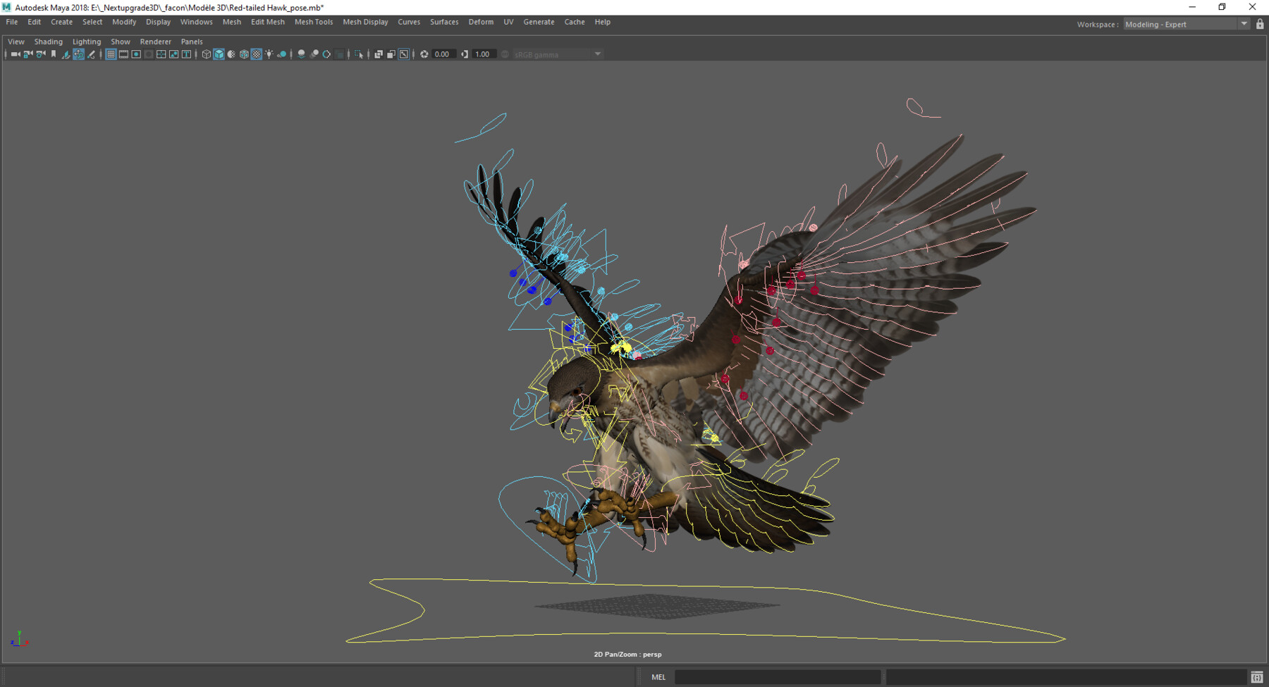 ArtStation - Stunning 3D Model of a Majestic Falcon Wildlife Enthusiasts | Game Assets
