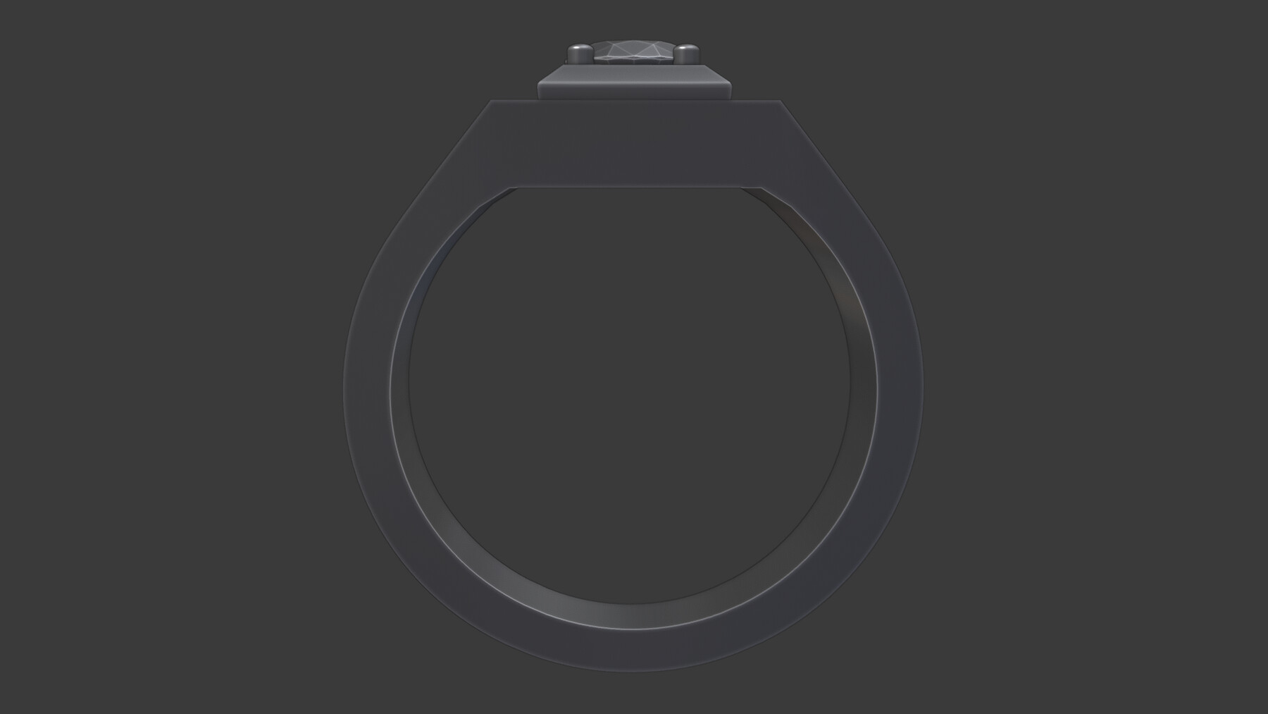 ArtStation - ring with diamonds, 3d printable model | Resources