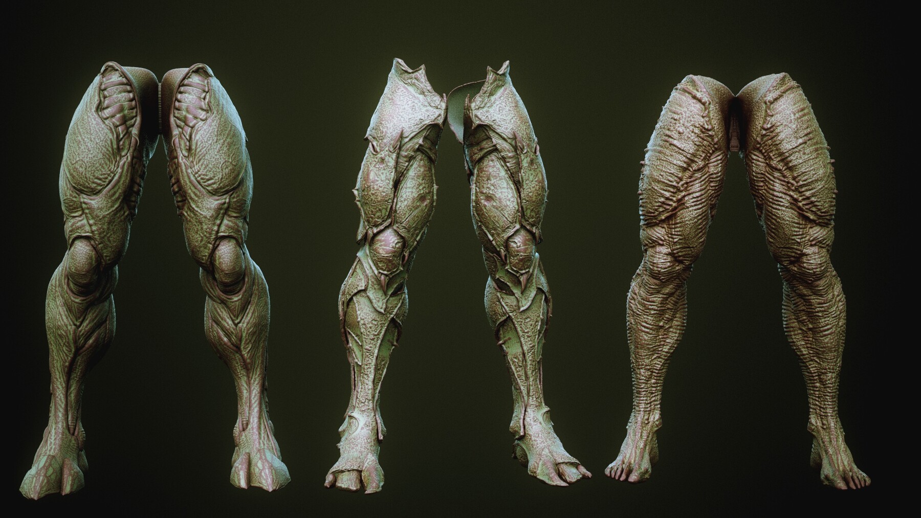 ArtStation - DEMON part 4: 40 Legs with Blendshapes | Brushes