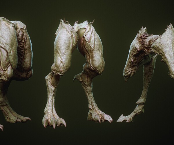 ArtStation - DEMON part 4: 40 Legs with Blendshapes | Brushes