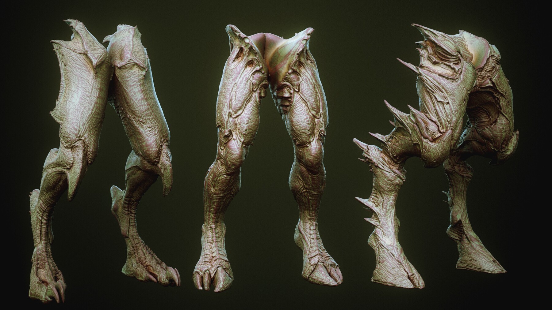 ArtStation - DEMON part 4: 40 Legs with Blendshapes | Brushes
