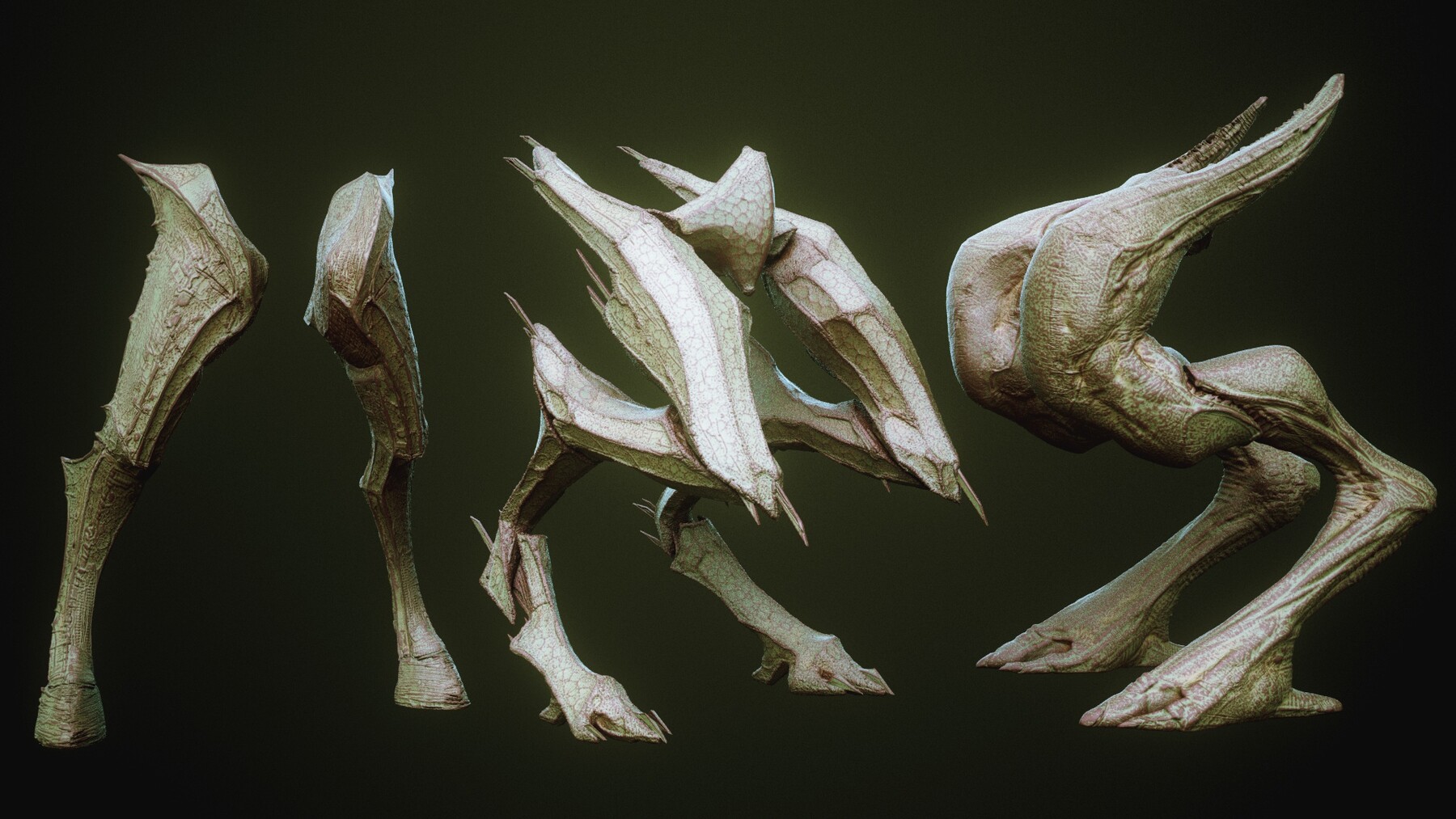 ArtStation - DEMON part 4: 40 Legs with Blendshapes | Brushes