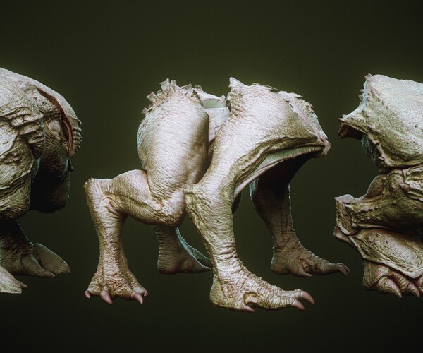 ArtStation - DEMON part 4: 40 Legs with Blendshapes | Brushes