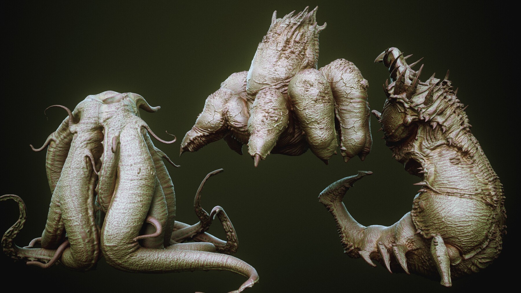 ArtStation - DEMON part 4: 40 Legs with Blendshapes | Brushes