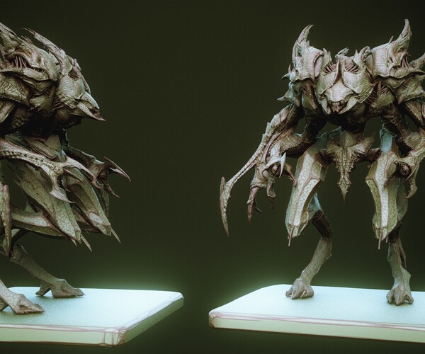 ArtStation - DEMON part 4: 40 Legs with Blendshapes | Brushes