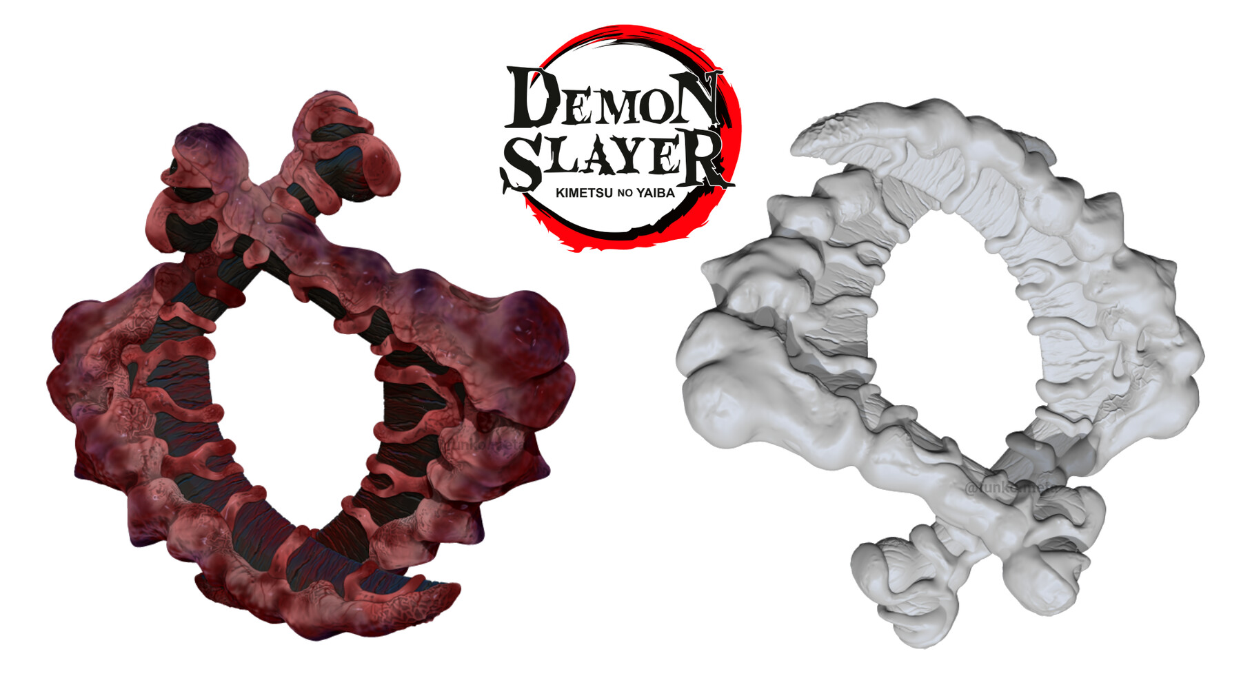 ArtStation - Demon Slayer Upper moon 6 Gyutaro sickle weapon .stl for ...