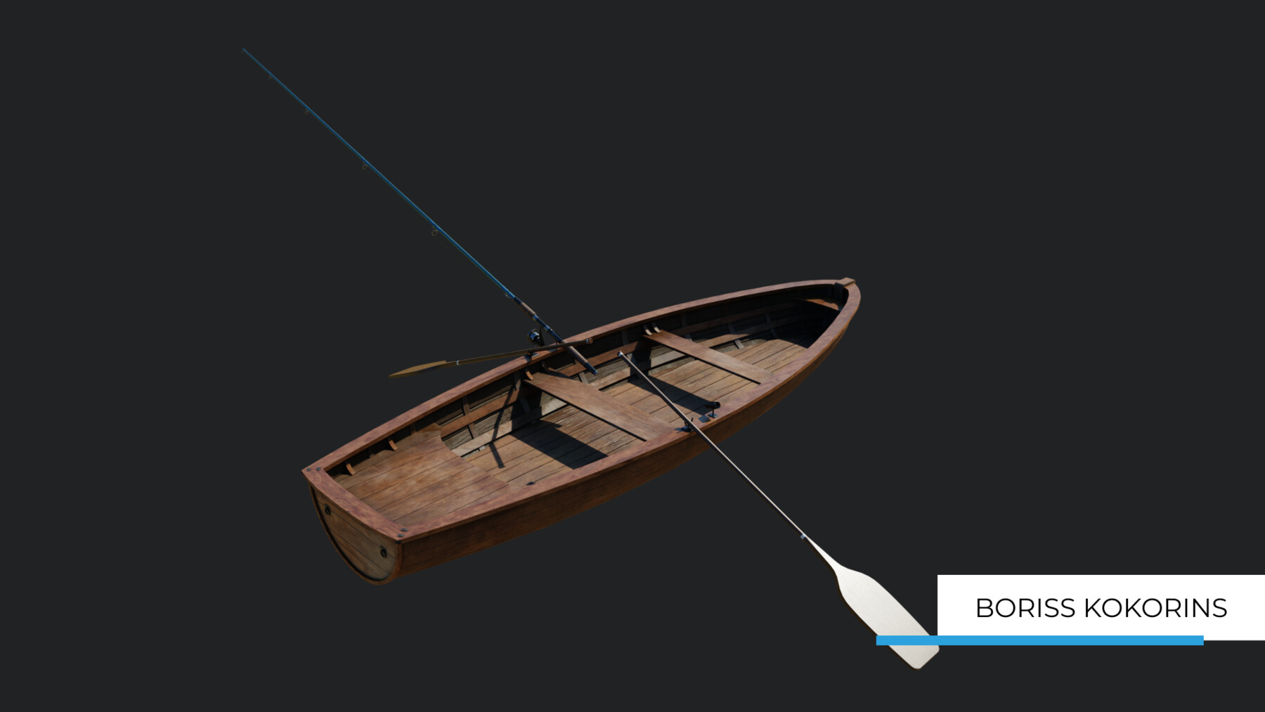 ArtStation - Fishermans Boat Low-poly 3D model | Game Assets