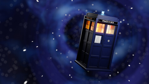 ArtStation - 2010 Tardis Exterior [Doctor Who] (.blend/.fbx) | Resources