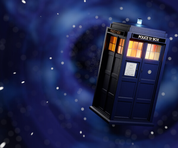 ArtStation - 2010 Tardis Exterior [Doctor Who] (.blend/.fbx) | Resources