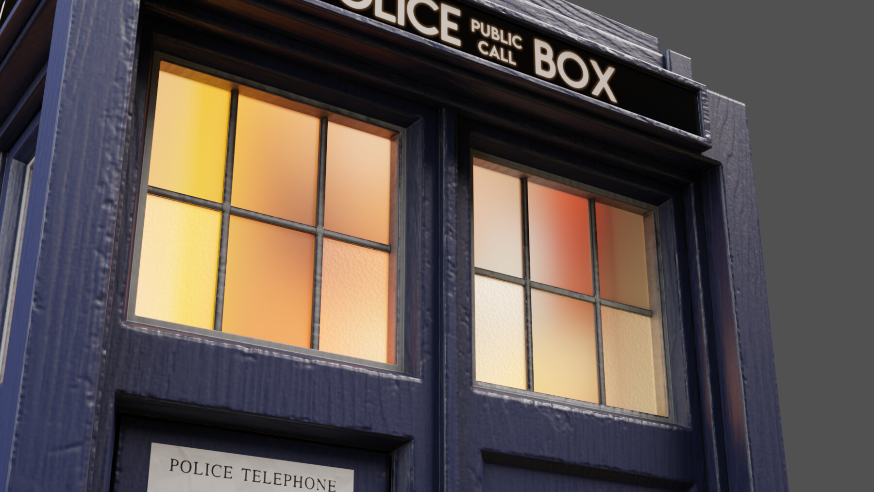 ArtStation - 2010 Tardis Exterior [Doctor Who] (.blend/.fbx) | Resources