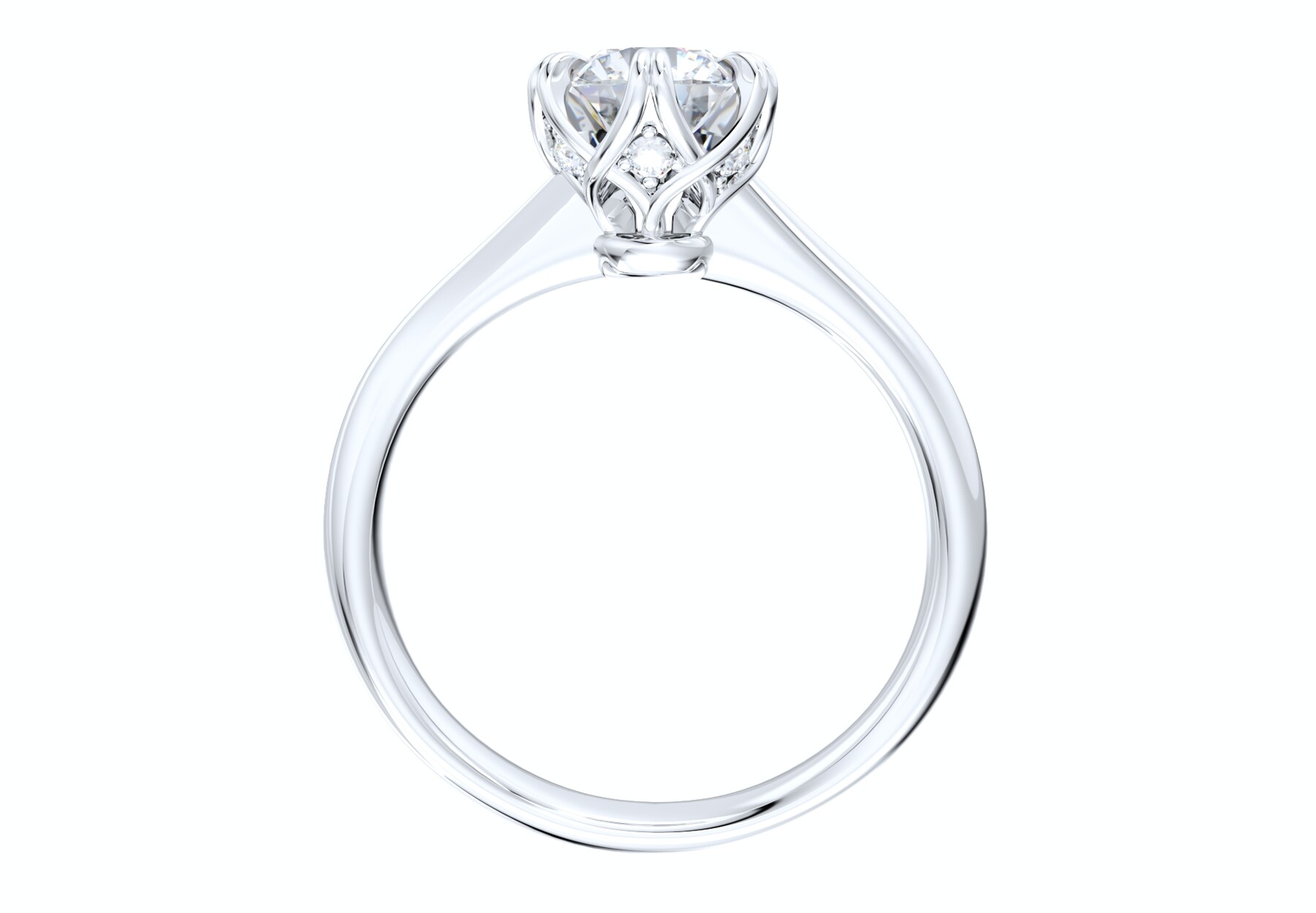 ArtStation - Jewelry Engagement Ring Diamond Basket CAD Design-CC38-5 ...