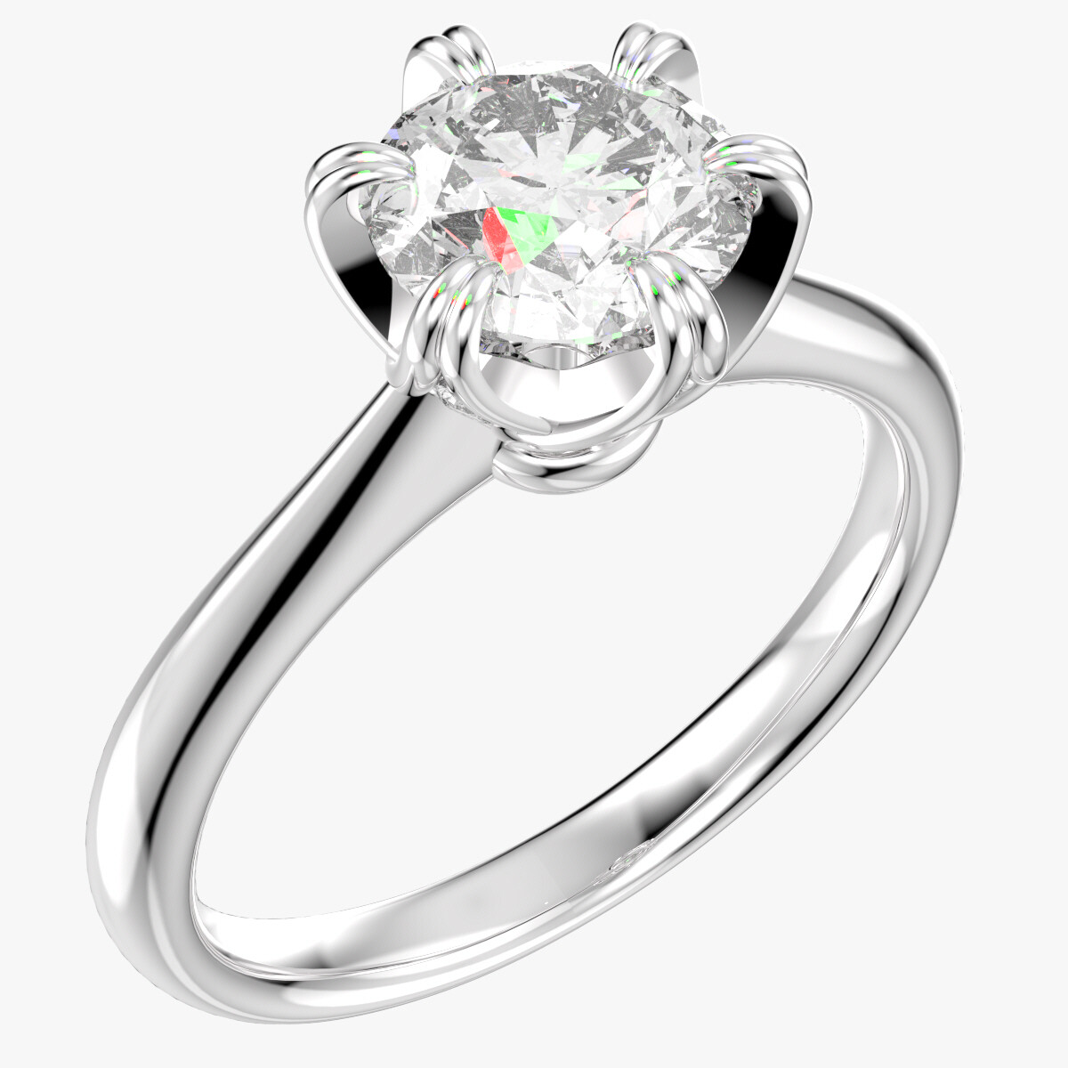 ArtStation - Jewelry Engagement Ring Diamond Basket CAD Design-CC38-5 ...