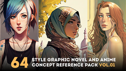 ArtStation - 64 arts - 2D Style graphic novel and anime - Concept ...