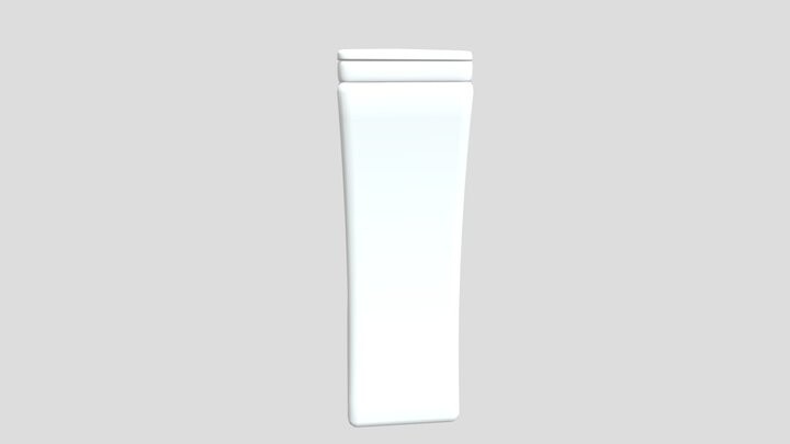 ArtStation - 3D Model of a Reusable Plastic Supplement Jar | Resources