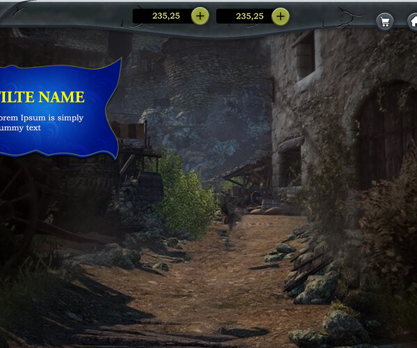 ArtStation - MEDIEVAL RPG GAME UI TEMPLATE KIT | Game Assets