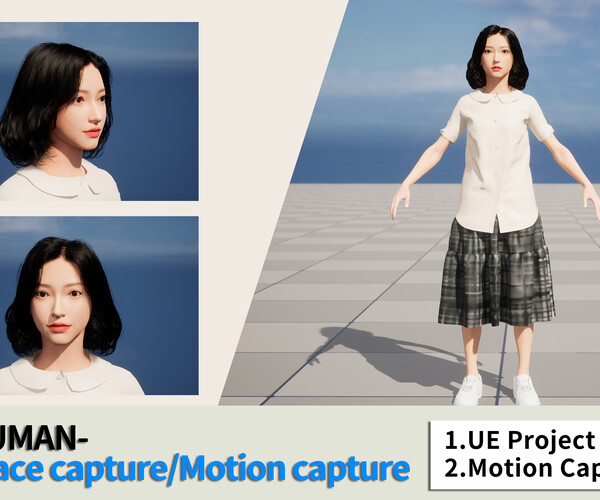 ArtStation - Pastoral style short hair girl/Face capture/Motion capture ...